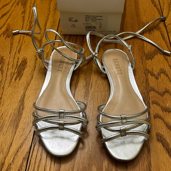 SCHUTZ | Shoes | Schutz Tie Up Flats Dress Shoes | Poshmark